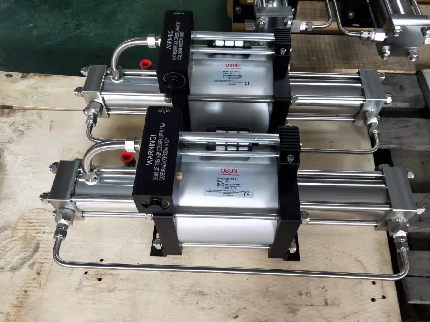 USUN Model:GBT7/30-OL 160mm Driven double stage medical oxygen gas ...