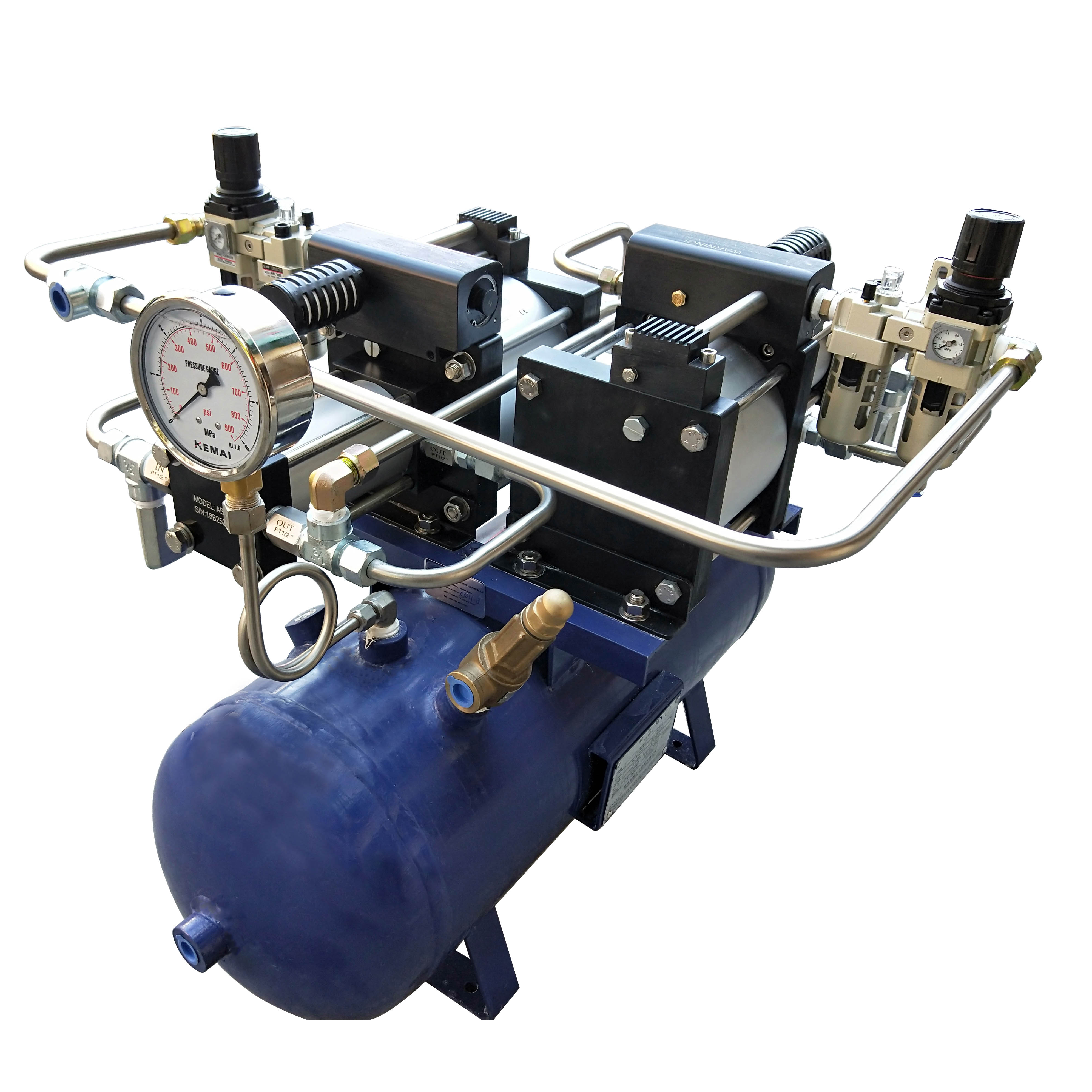 USUN Model:AB05-2B-40L double pneumatic air pressure booster pump ...