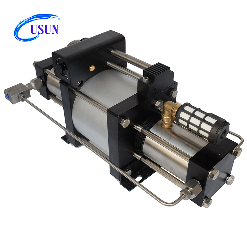 USUN Model:GBD 160mm Driven double acting pneumatic driven gas booster ...